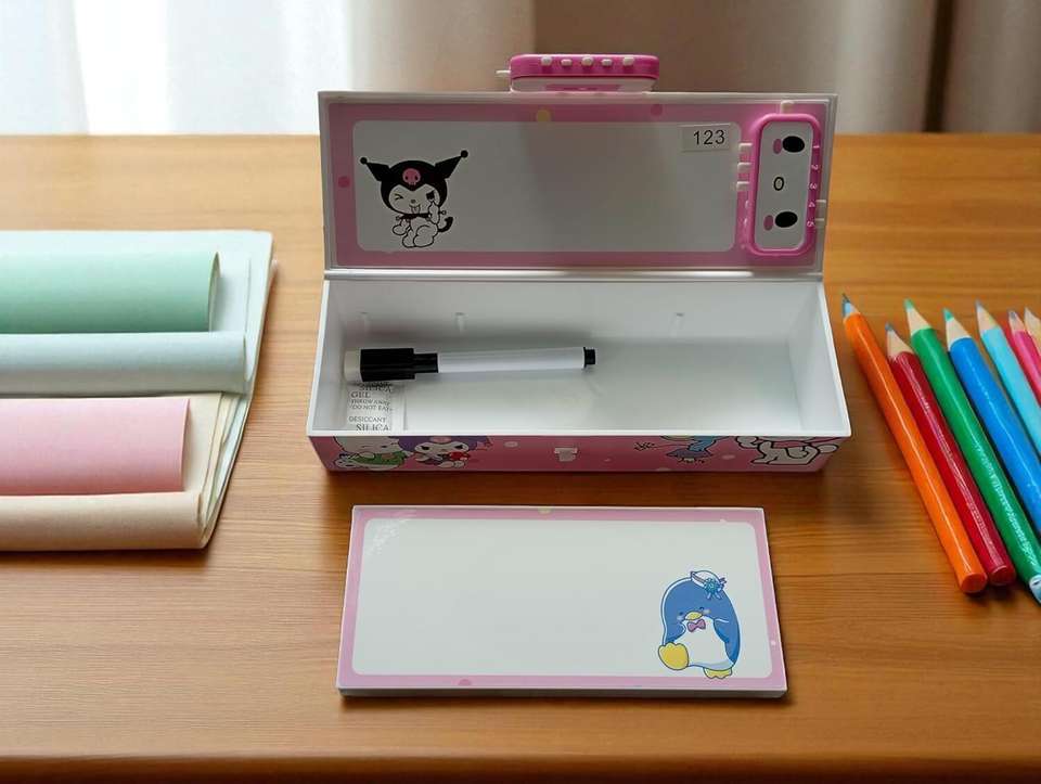 Flipkart.com | Zqiue Password Lock Pencil Box with Large Capacity Multi ...