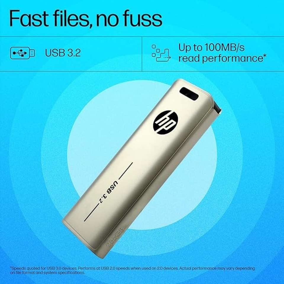HP 796w 256GB USB 3.2 Flash Drive 256 GB Pen Drive Compatible with ...