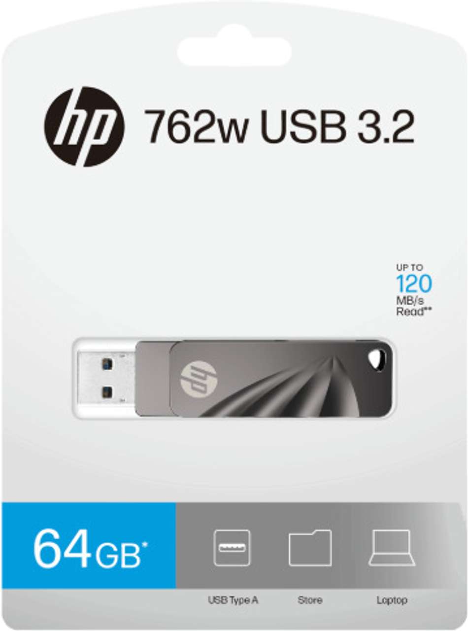 HP 762w Zinc alloy Metal casing Swivel Usb 3.2 32 GB Pen Drive ...