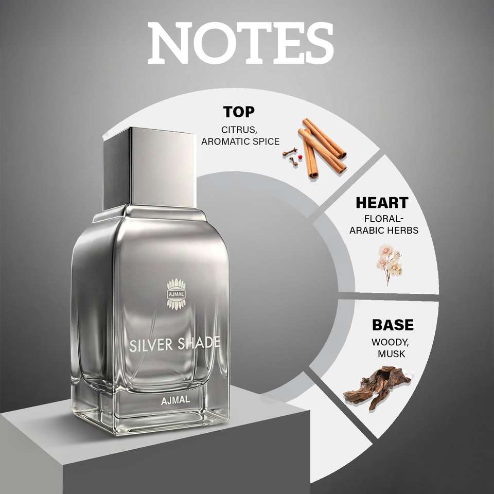 Buy Ajmal Silver Shade 100 ML Eau de Parfum - 100 ml Online In India ...