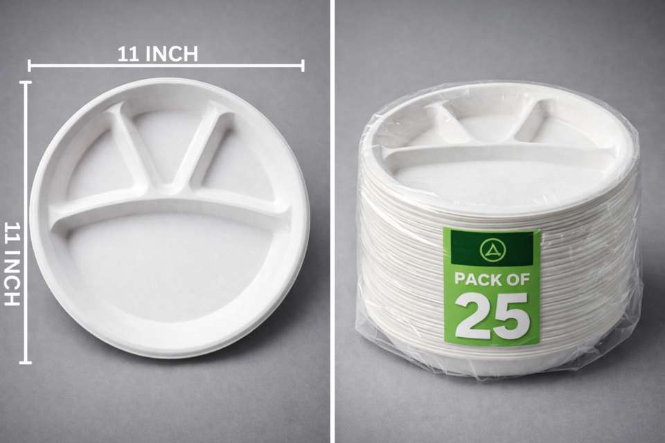 WEKTU Disposable Bio Plate 11 Inch/36 Sectioned Plate Price in India ...