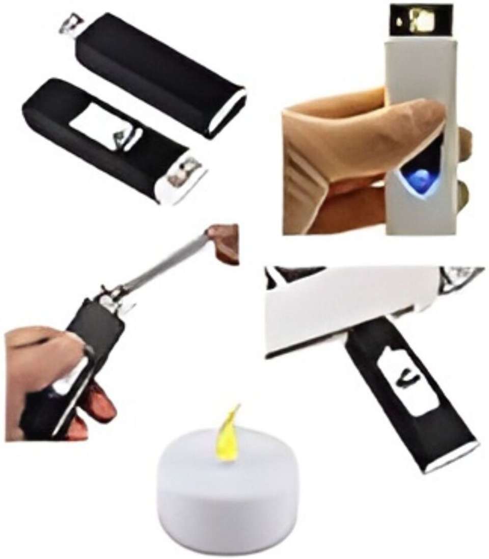GUGGU Cigarette Lighter Usb Rechargeable Lighter, Windproof Slim Coil ...