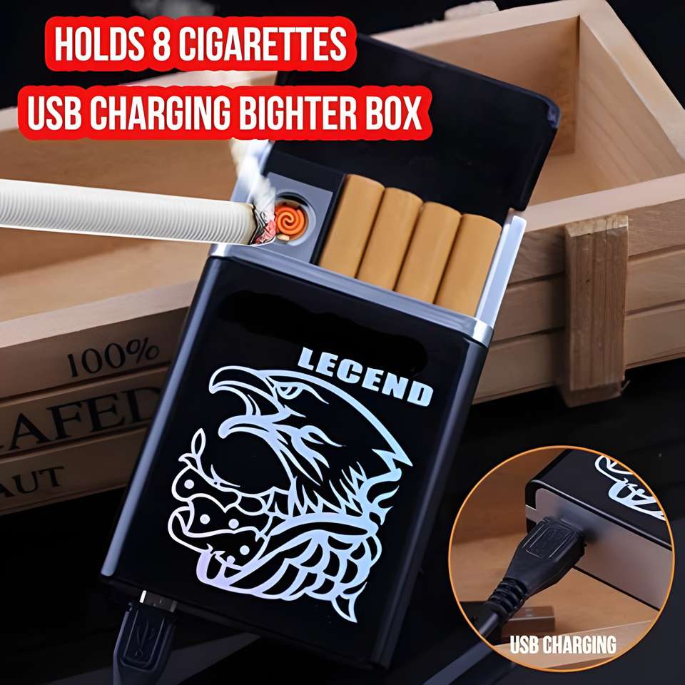 Clairbell USB Rechargeable Lighters With Cigarette Case & Friendly ...