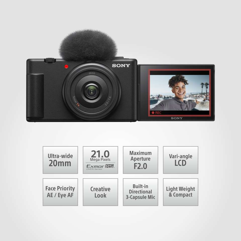 SONY ZV-1F Vlog Camera for Content Creators and Vloggers Price in India ...