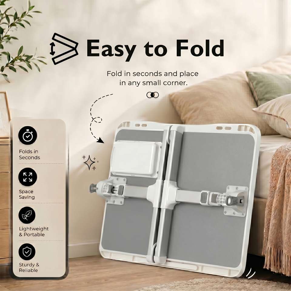 StarAndDaisy Laptop Desk, Portable Foldable Laptop Bed Tray Table with ...
