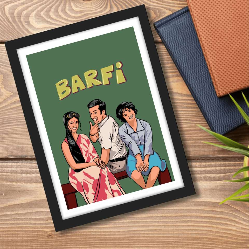 Barfi movie Poster Frame For wall decoration home bedroom living room ...