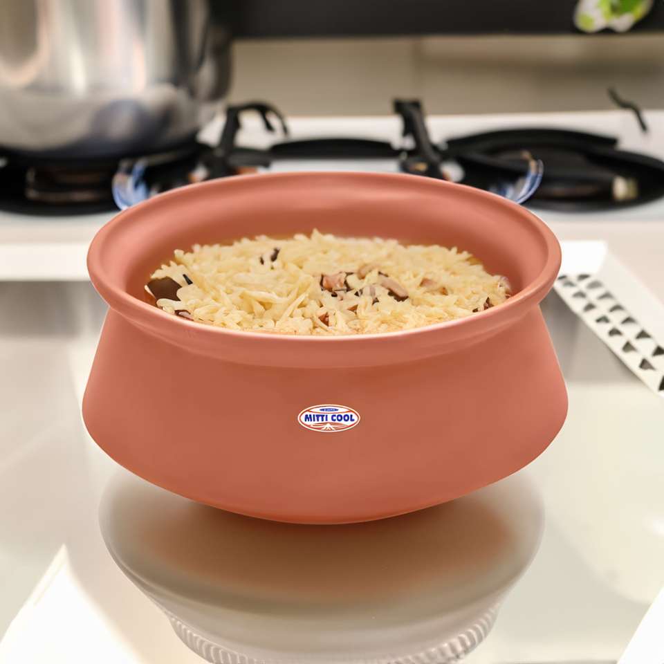MITTICOOL Clay Handi - Perfect for Cooking & Serving, Mitti Ke Bartan ...