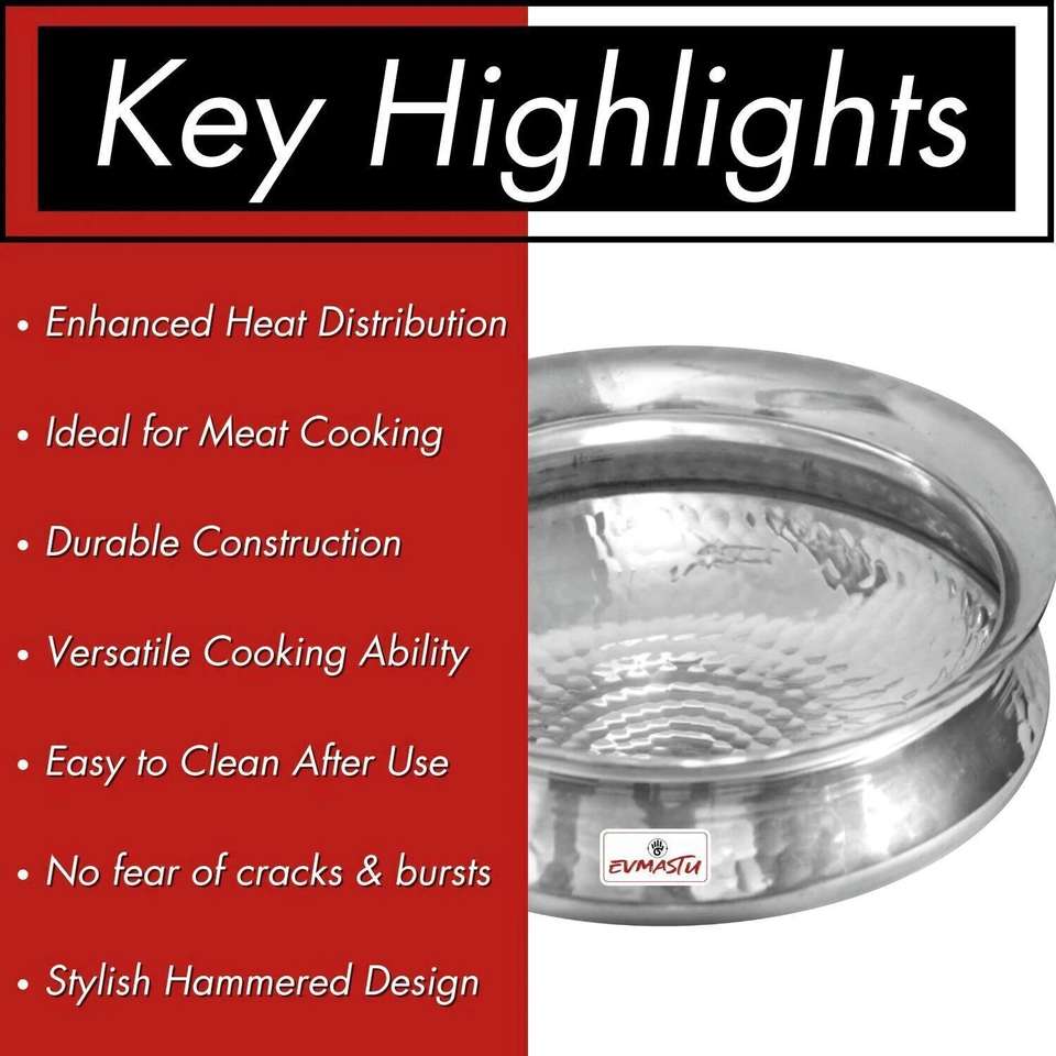 EVMASTU Biryani Handi – 3.7L Aluminium Dum Pot