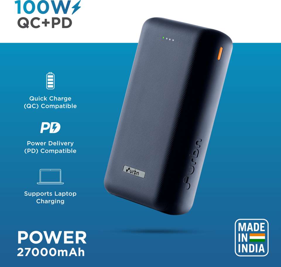 URBN 27000 mAh 100 W Compact Power Bank Price in India - Buy URBN 27000 ...
