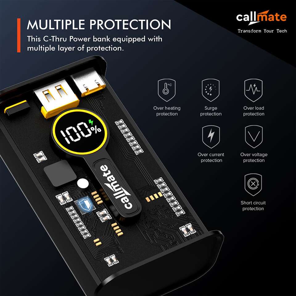 Callmate 10000 mAh 23 W Power Bank Price in India - Buy Callmate 10000 ...
