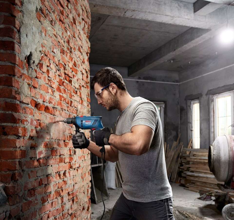 BOSCH GSB 600 Corded Electric Impact Drill Kit, 600 W, 13 mm, 1.7 Kg ...