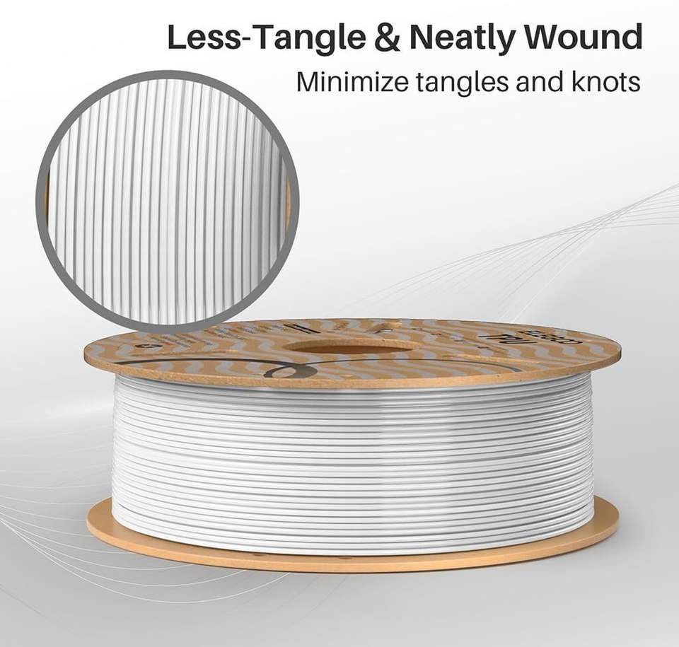 Elegoo TPU 3D 1.75mm White 1KG, 95A Flexible Soft 3D Printing Printer ...