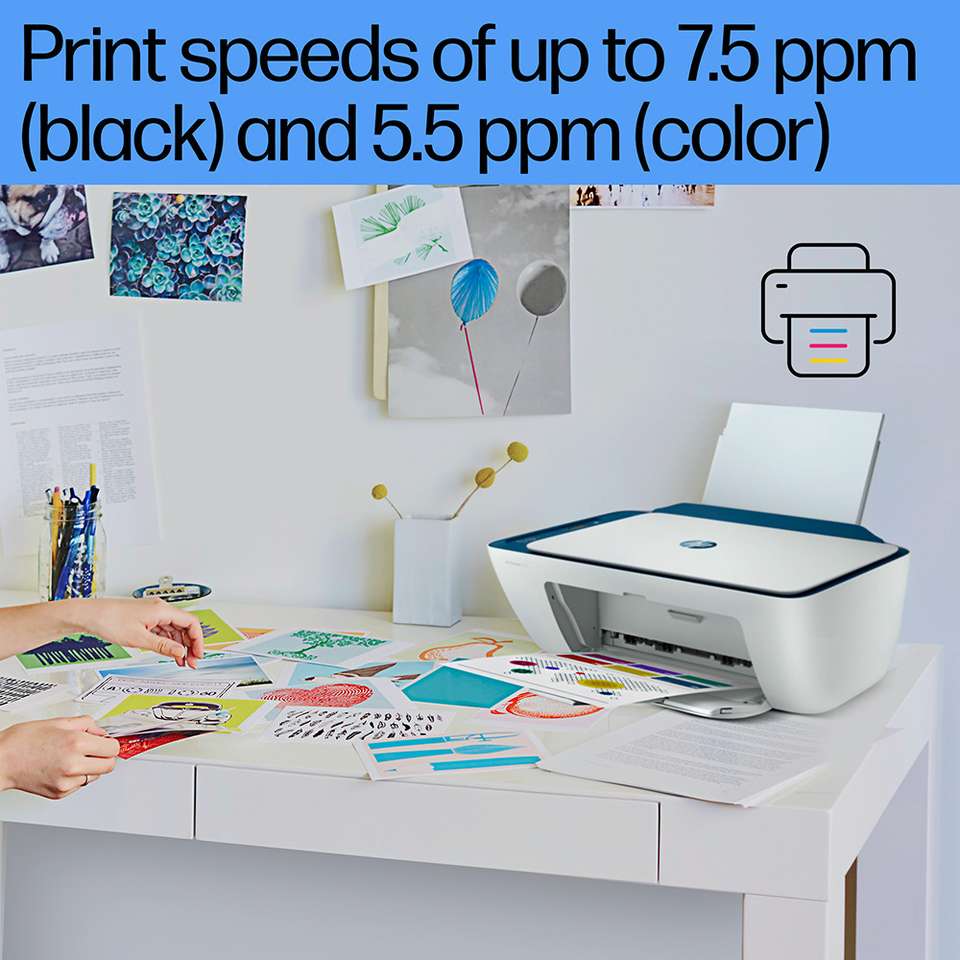 HP DeskJet 2723 Multi-function WiFi Color Inkjet Printer with Copy ...