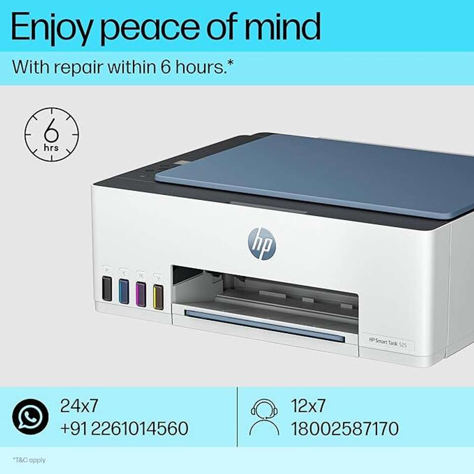 HP Smart Tank 525 All-in-One Multi-function Color Ink Tank Printer - HP ...