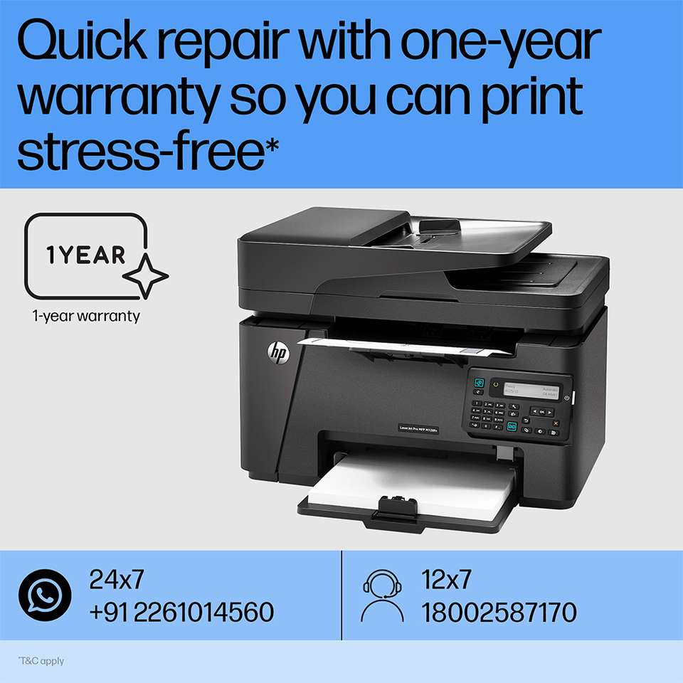 HP LaserJet Pro MFP M128fn Multi-function Monochrome Laser Printer - HP ...
