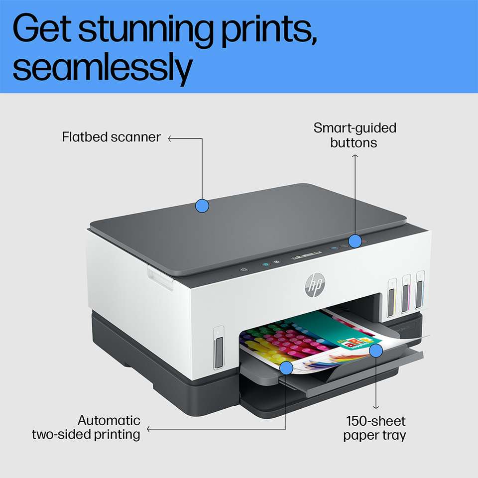 HP Smart Tank 670 All-in-One Multi-function WiFi Color Ink Tank Printer ...