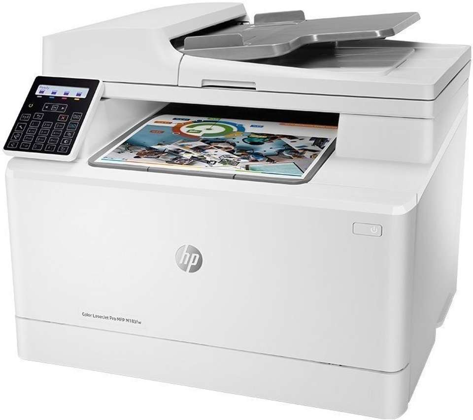 HP M183FW Multi-function WiFi Color Laser Printer with Voice Activated ...