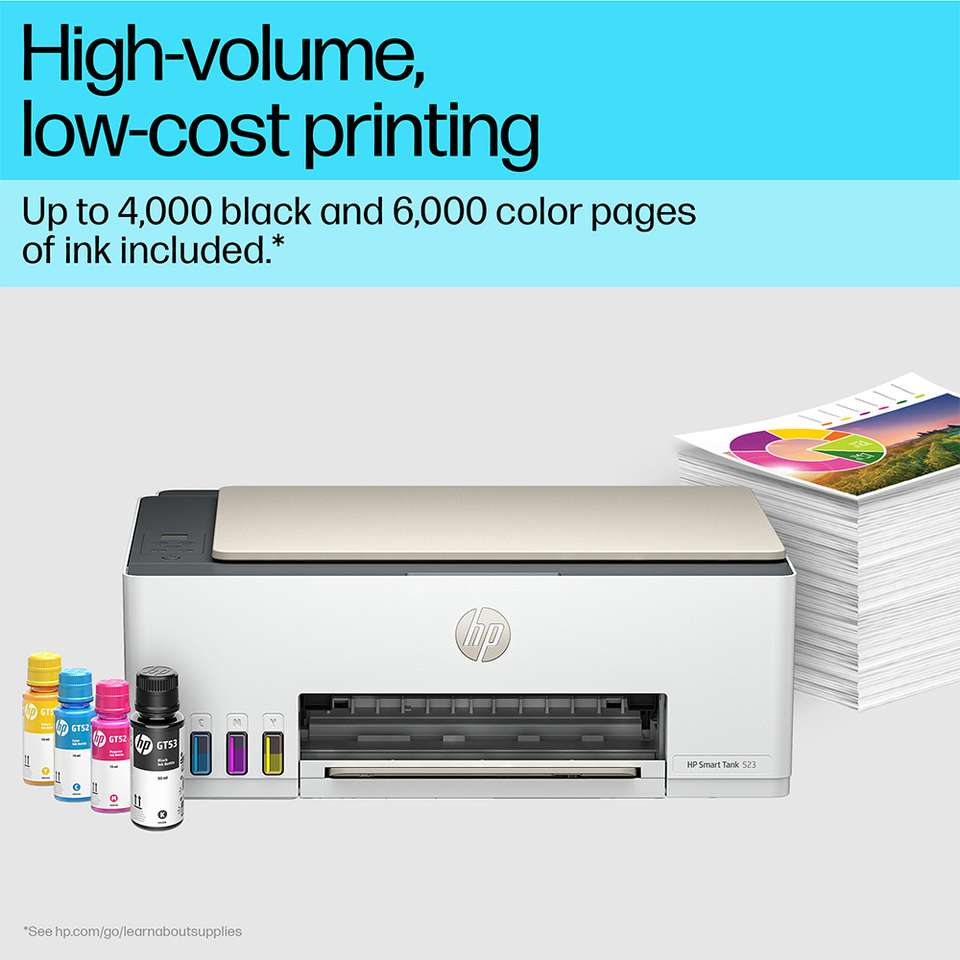 HP Smart Tank All in One 583 Multi-function WiFi Color Ink Tank Printer ...