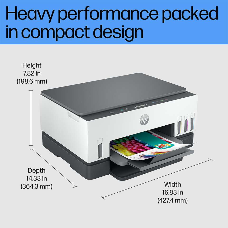 HP Smart Tank 670 All-in-One Multi-function WiFi Color Ink Tank Printer ...