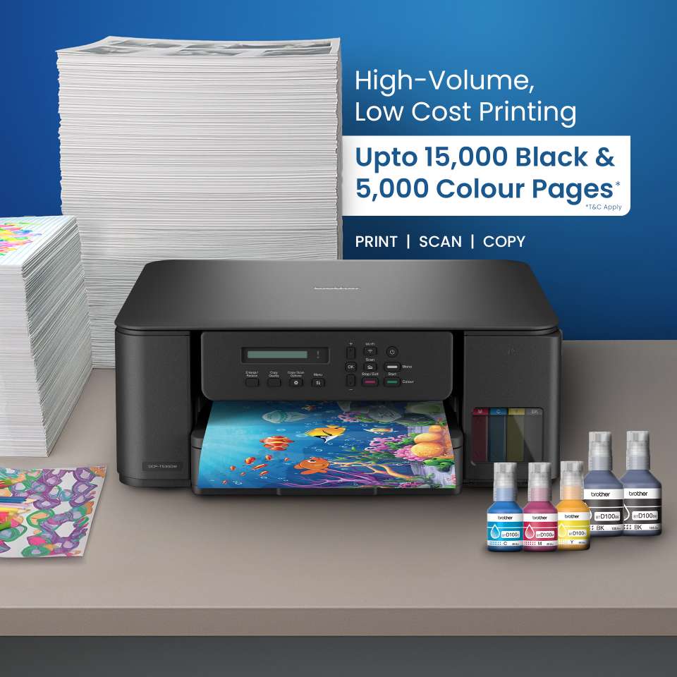 brother DCP-T535DW Multi-function WiFi Color Ink Tank Printer ...