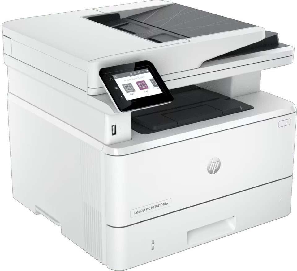 HP Laserjet Pro MFP 4104dw Multi-function WiFi Monochrome Laser Printer ...