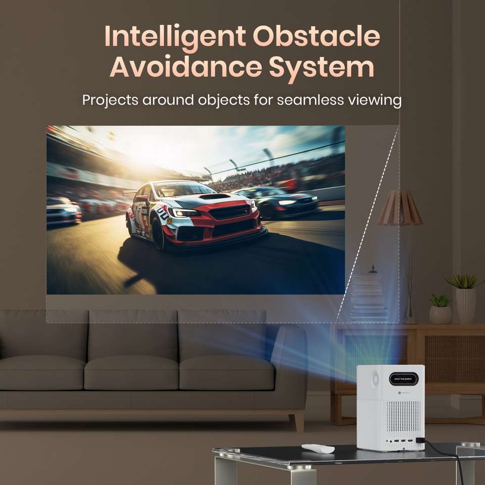 Portronics Beem 500 Smart Projector, 8K Support / 1080p Native, 16W ...