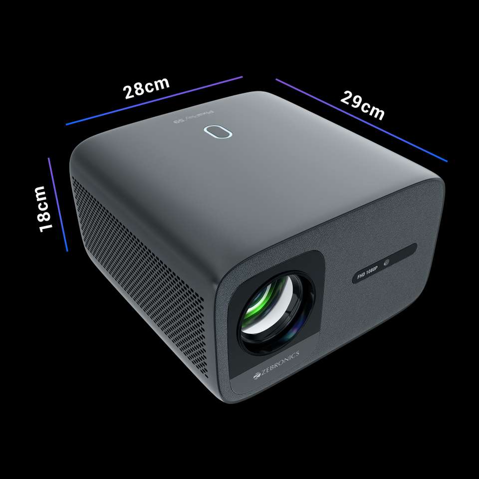 ZEBRONICS ZEB-PIXAPLAY 59 (MLP 6) (20000 lm) Portable 1080p, 200-inch ...