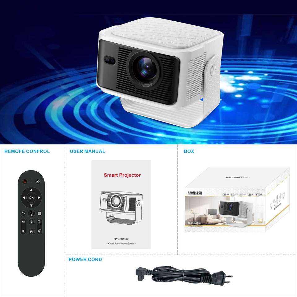 TOPPRO HY350Max Smart LED Projector Native 1080P 4K Android 14 WiFi 6 ...