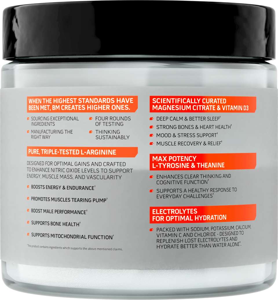 BIGMUSCLES NUTRITION L- Arginine + Peptides | Arginine Powder with ...