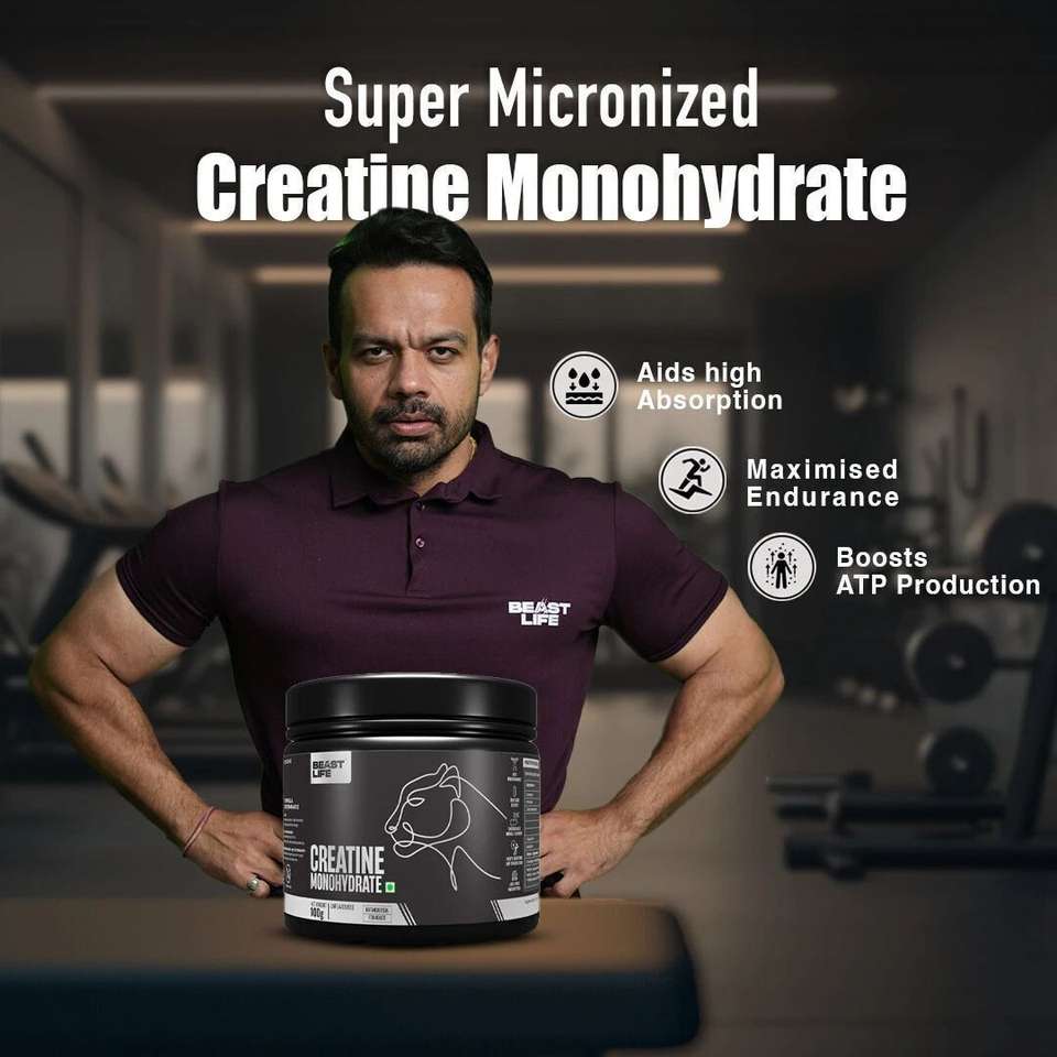 BeastLife Creatine Monohydrate | 33 Servings | NABL Lab Tested ...