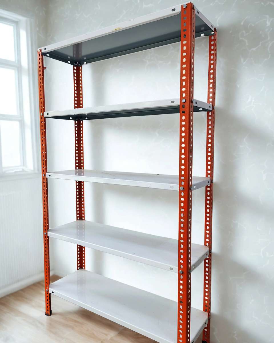 Kaisar Kaisar Slotted Angle Rack 6FT HT x 3FT L x 1.25FT D 5 Level ...