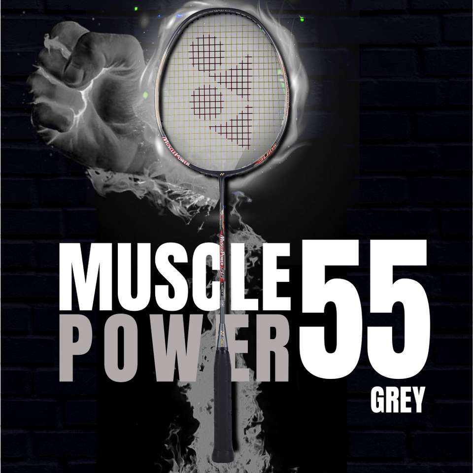 Yonex Muscle Power 55 Light Strung Badminton Racquet (Weight: 4U ...