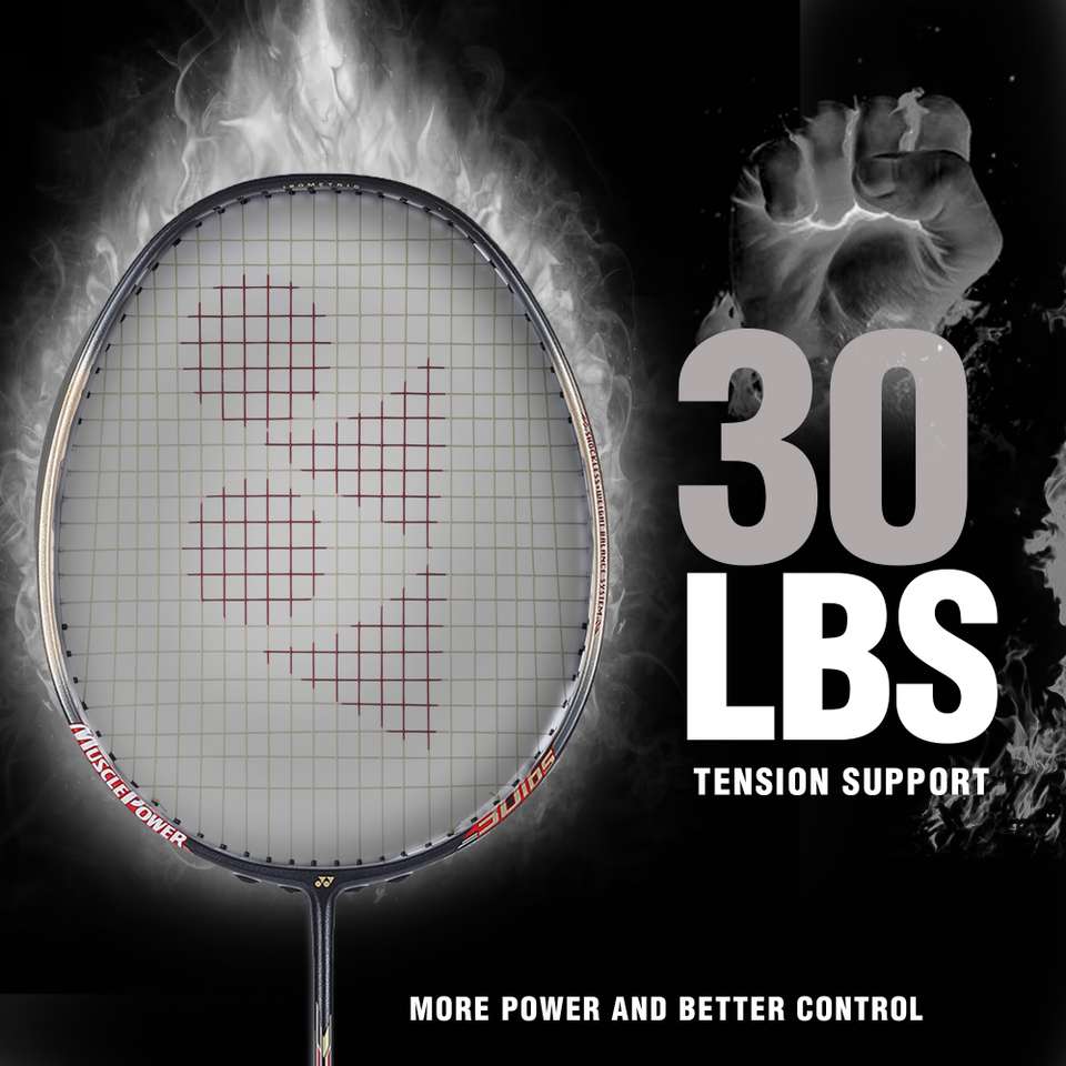 Yonex Muscle Power 55 Light Strung Badminton Racquet (Weight: 4U ...