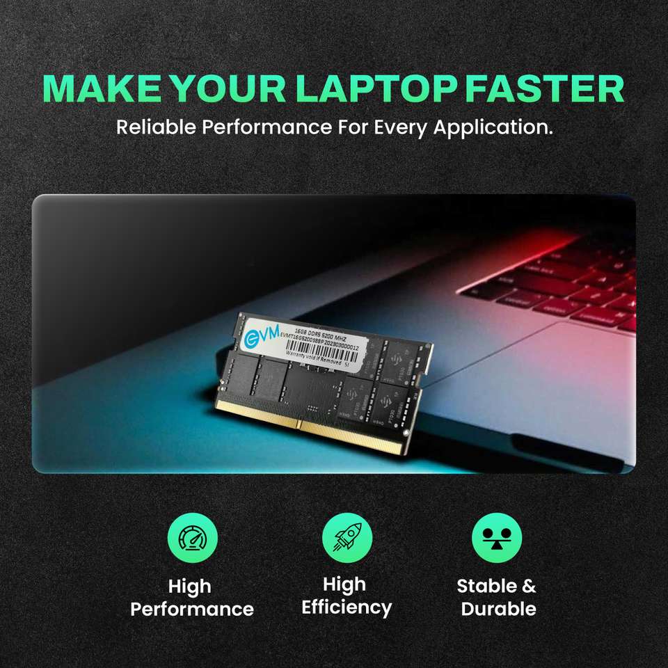 EVM Laptop RAM DDR5 16 GB (Dual Channel) Laptop DDR5 (16GB DDR5 Laptop ...