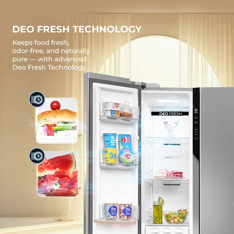 Haier 596 L Frost Free Side by Side Convertible Refrigerator with ...