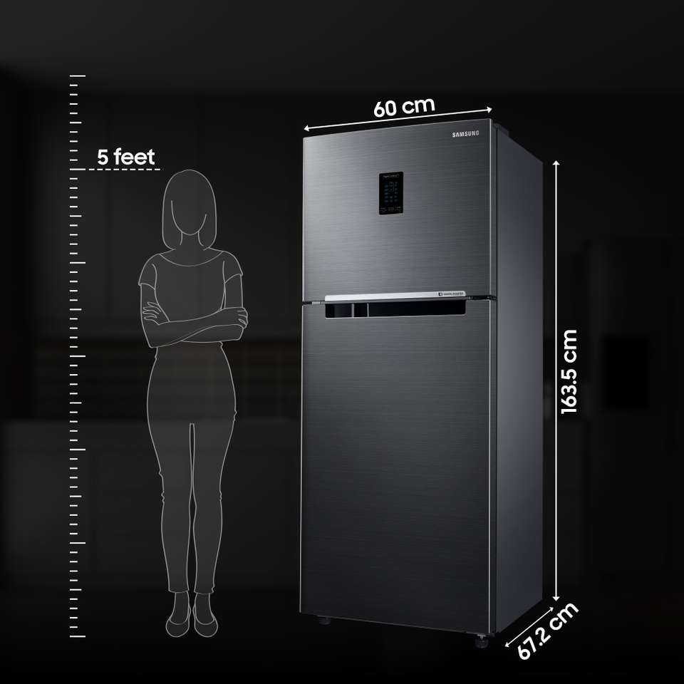 Samsung 301 L Frost Free Double Door 3 Star Convertible Refrigerator ...