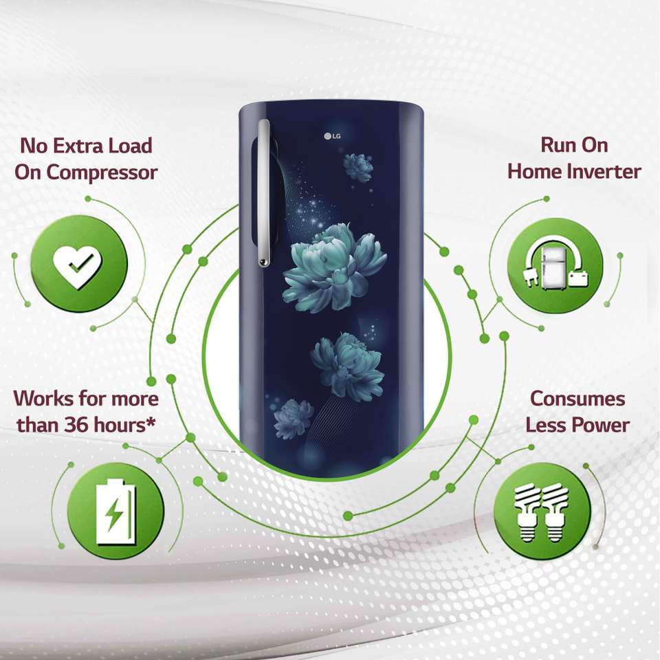 LG 201 L Direct Cool Single Door 5 Star Refrigerator with Base Drawer ...