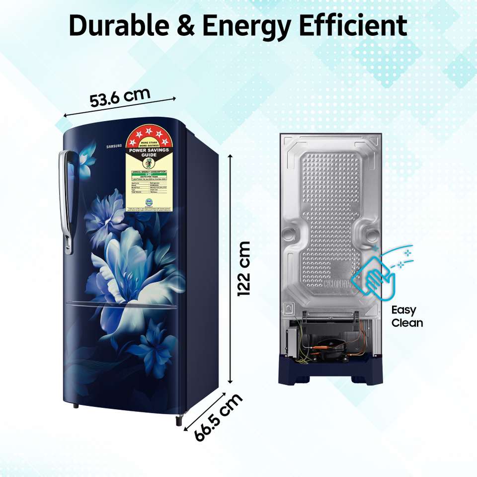 Samsung 183 L Direct Cool Single Door 5 Star Refrigerator with Digital ...