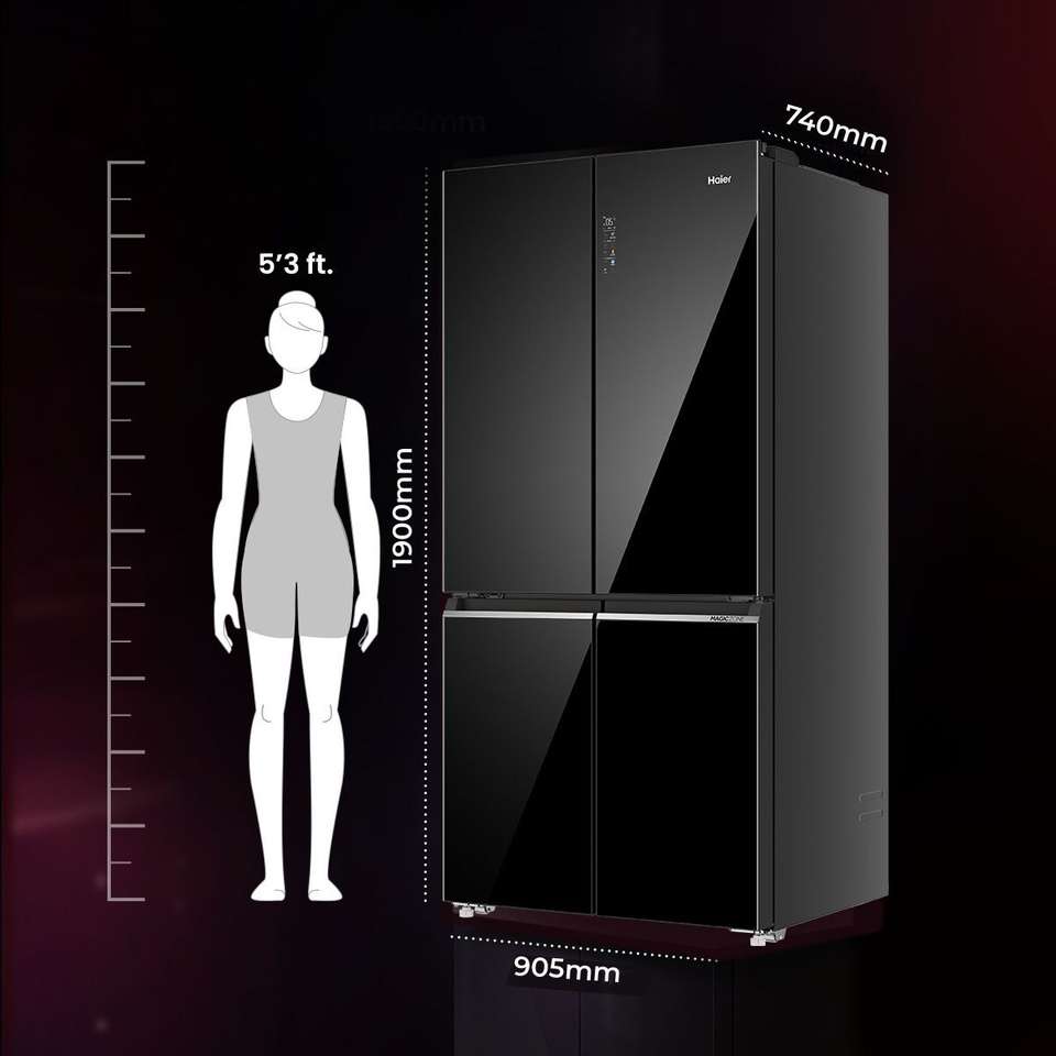 Haier 630 L Frost Free Side by Side Convertible Refrigerator with ...