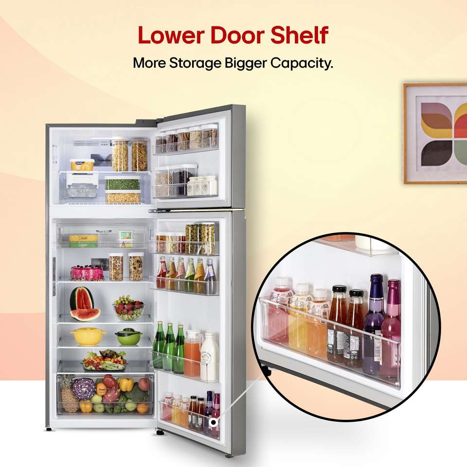 LG 466 L Frost Free Double Door 1 Star Convertible Refrigerator with ...
