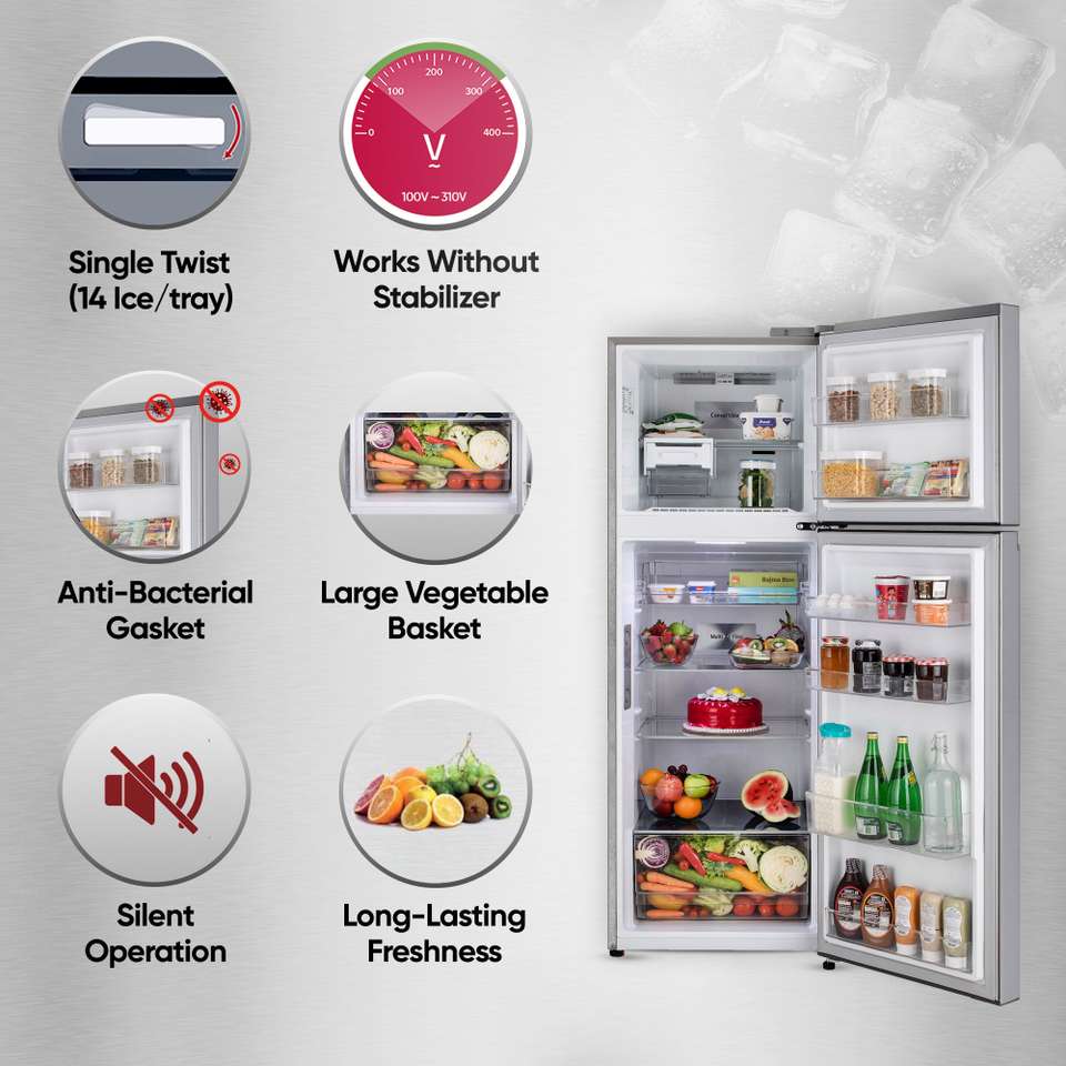LG 322 L Frost Free Double Door 2 Star Convertible Refrigerator Online ...