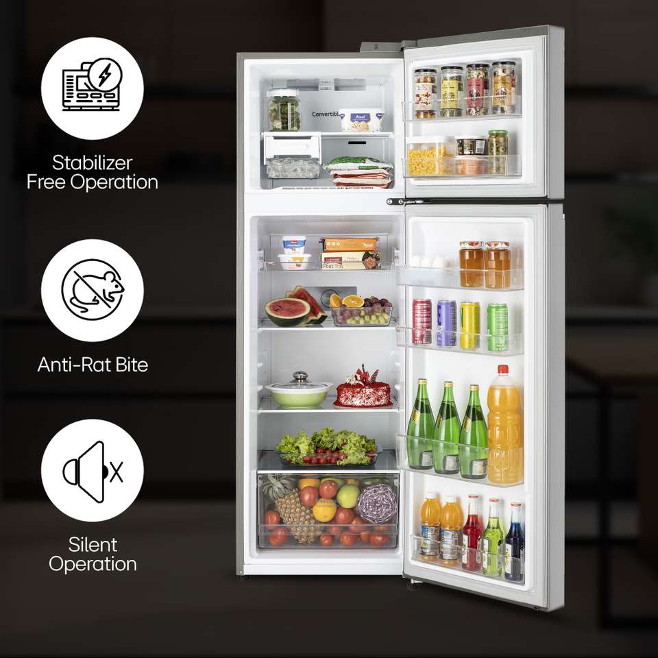LG 272 L Frost Free Double Door 3 Star Convertible Refrigerator with ...