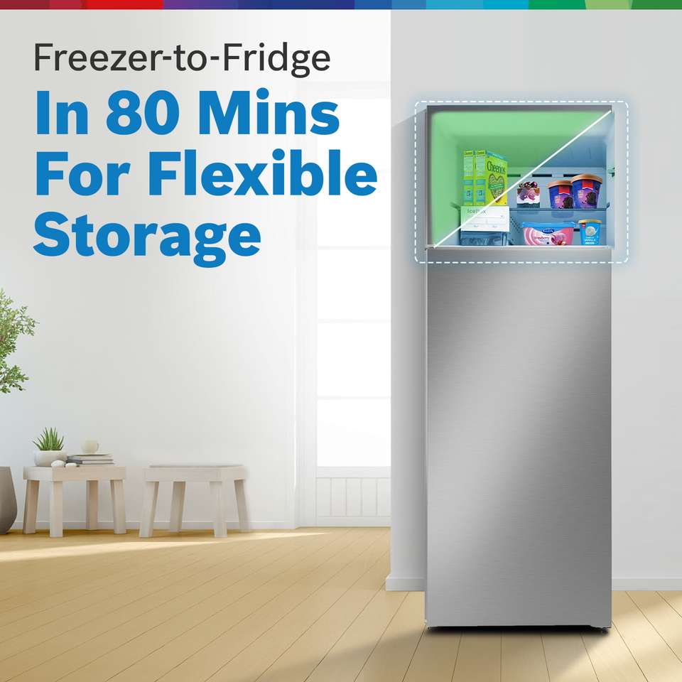 BOSCH 368 L Frost Free Double Door 3 Star Convertible Refrigerator with ...