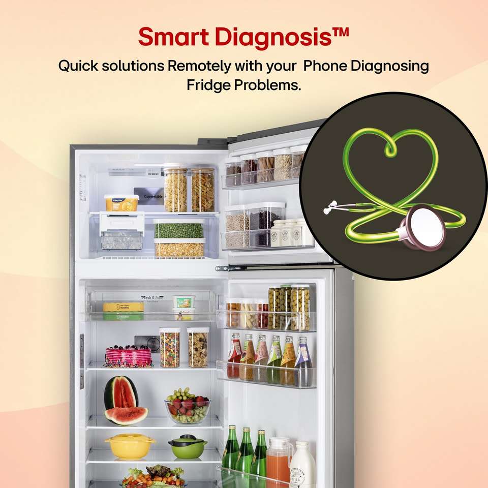 LG 466 L Frost Free Double Door 1 Star Convertible Refrigerator with ...