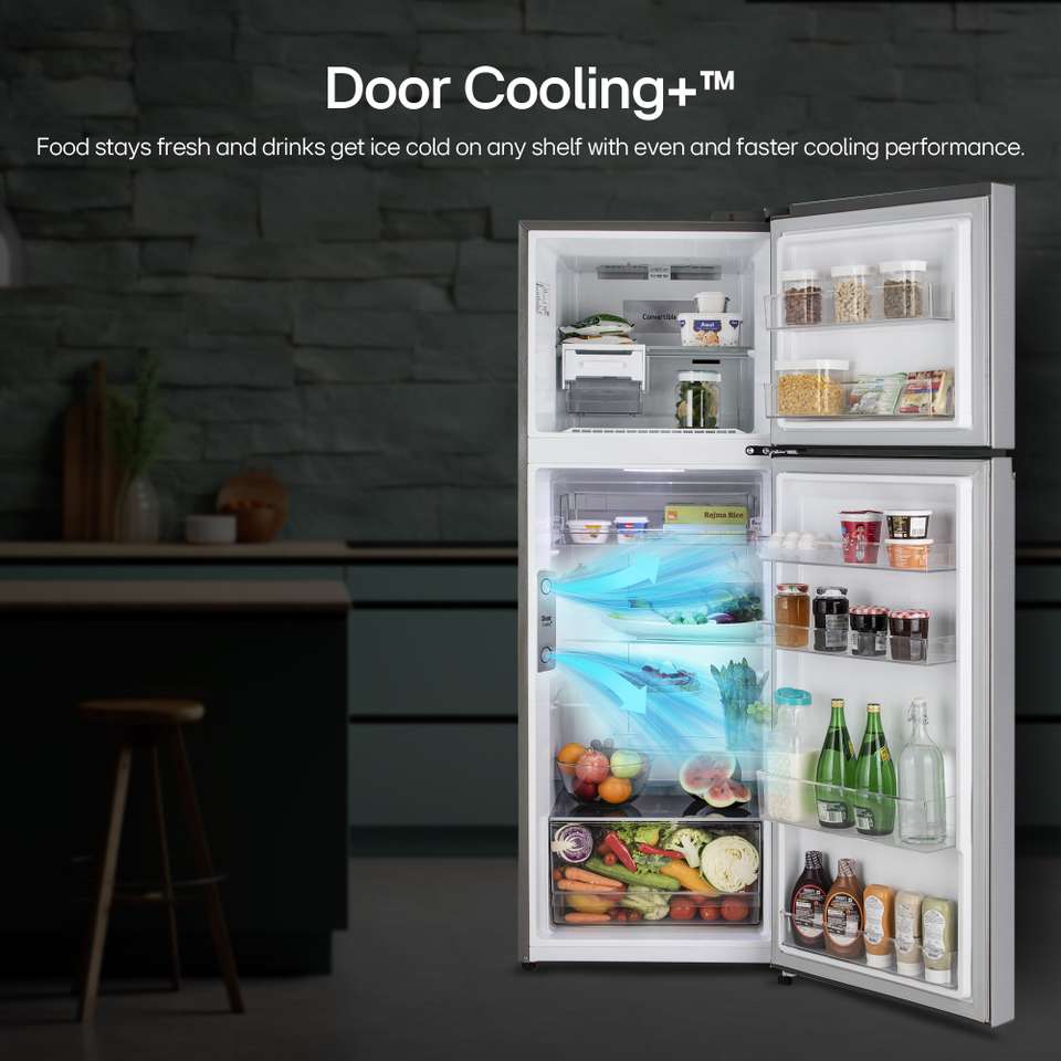 LG 322 L Frost Free Double Door 3 Star Convertible Refrigerator with Wi ...