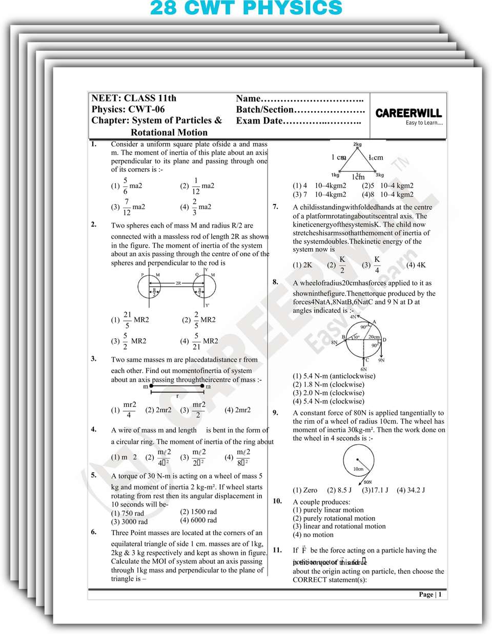 Careerwill NEET Test Series 2026 | 83 Chapterwise Tests | 3 Full ...