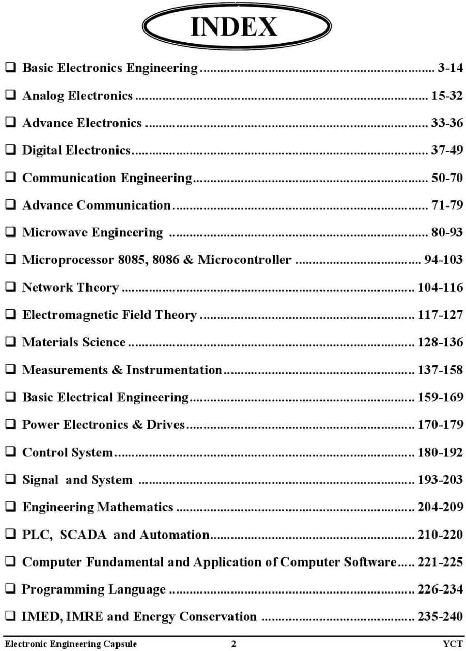 YCT Electronics Engineering CAPSULE For Quick Revision: Buy YCT ...