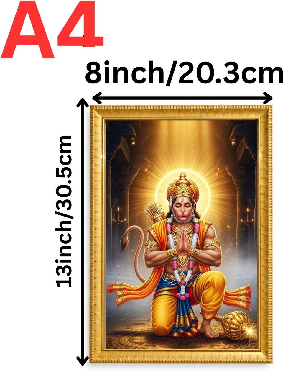 SARVDHA ENTERPRIES Lord Hanuman (Bajrangbali / Prayer Pose – Namaskar ...