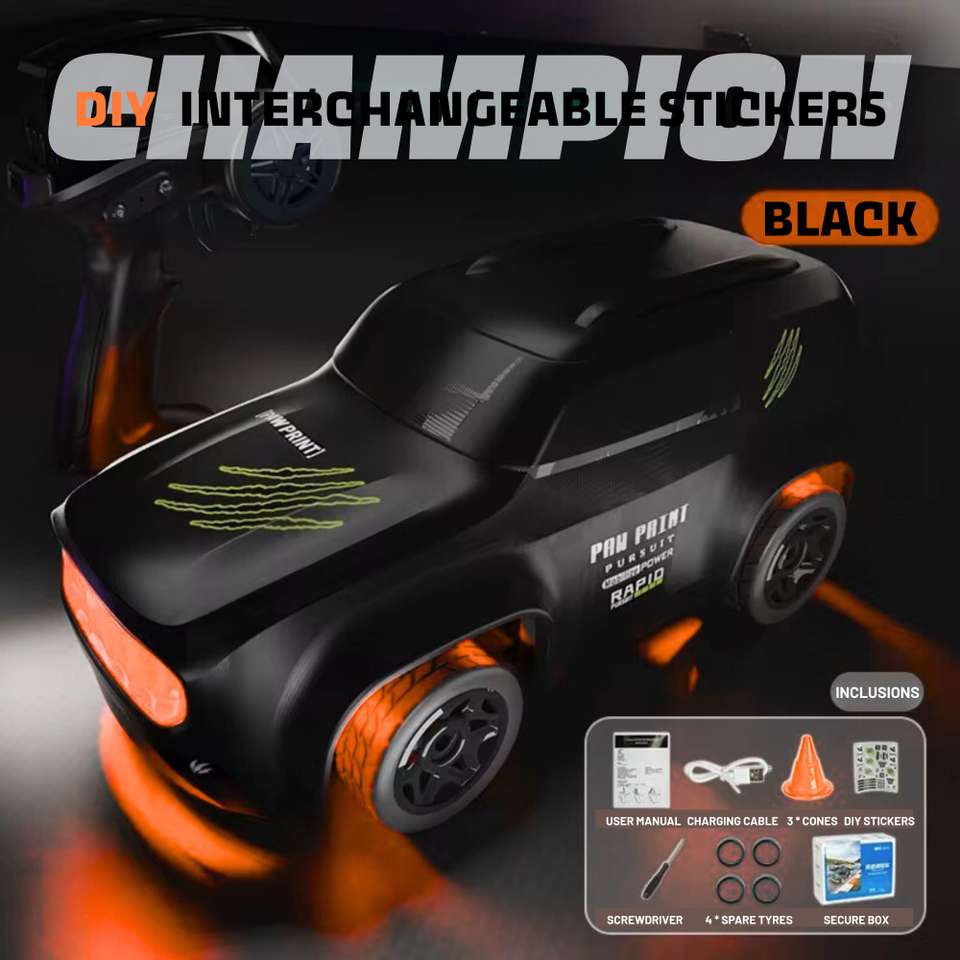 CRYA 4WD Mini RC Drift Car, Desktop RC Drift Car Small Size, Turbo Mini ...