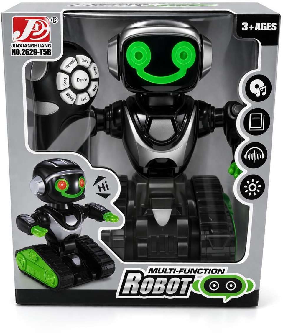 TTT Multifunction Interactive Robot–360°Rotation,Touch,Music,Dance ...